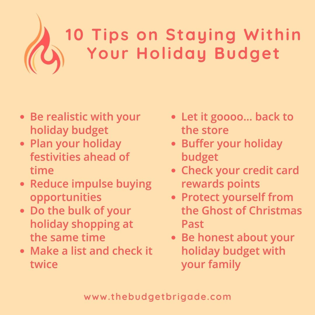10 Tips on Staying Within Your Holiday Budget