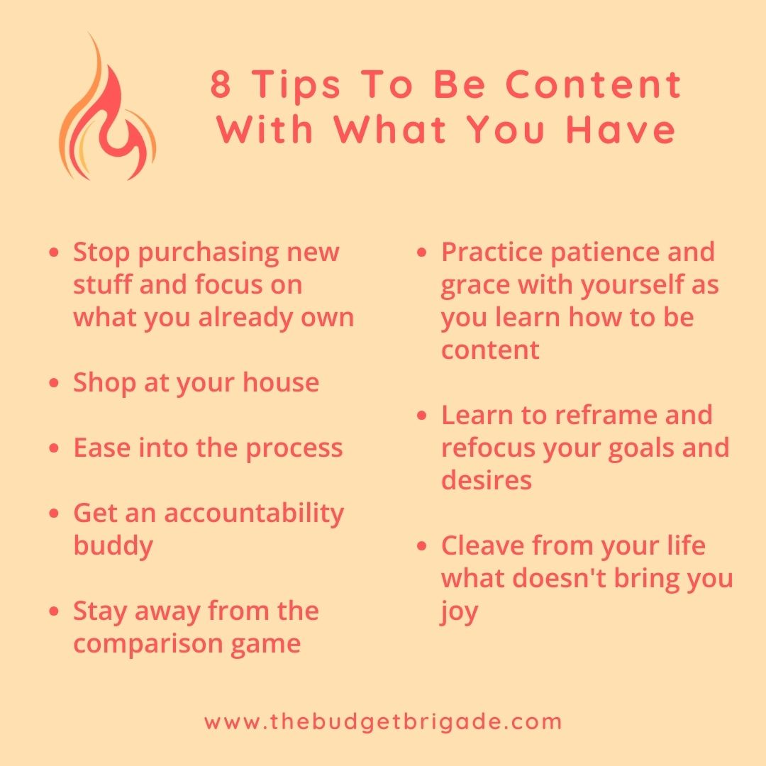 Learning How To Be Content With What You Have