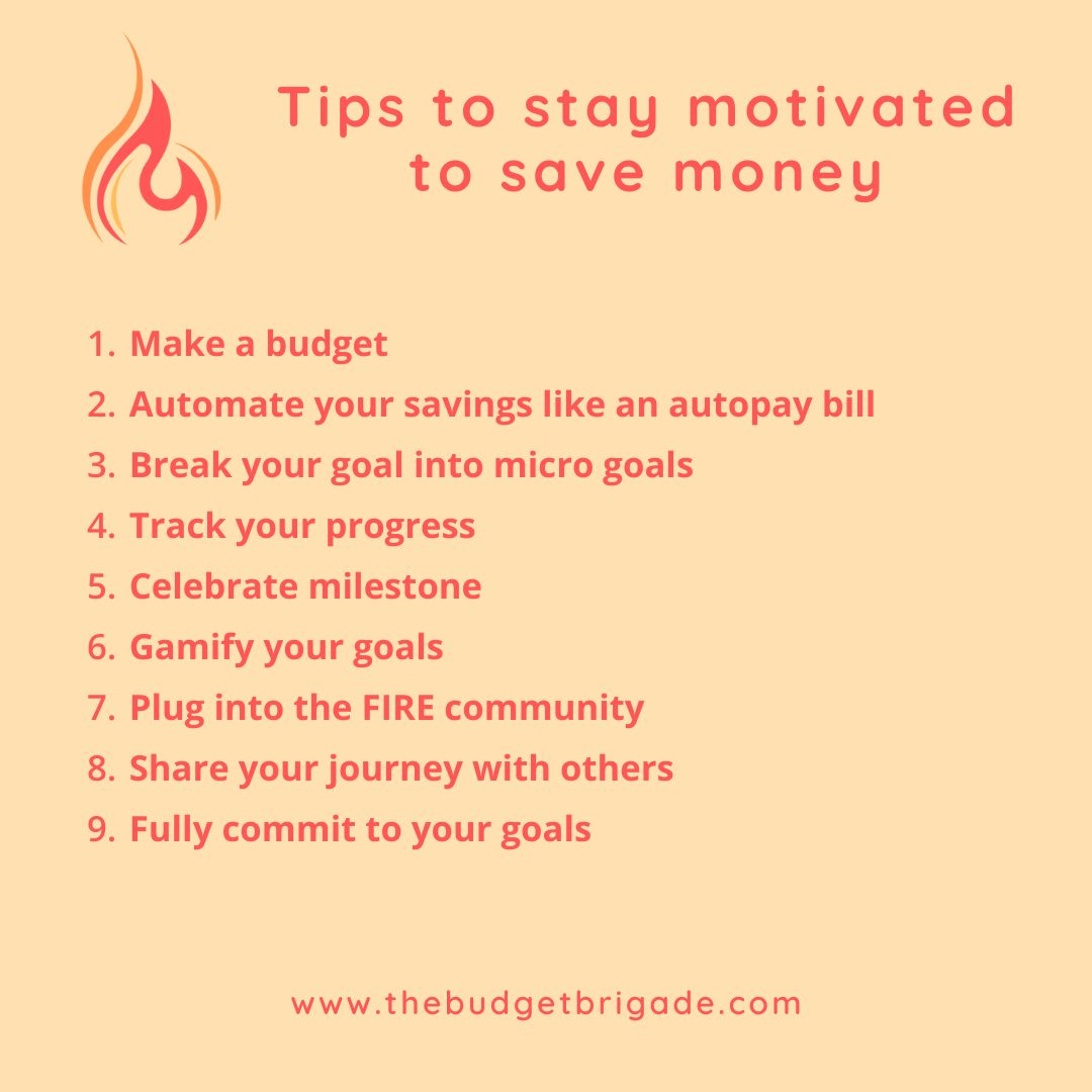 How to Stay Motivated to Save Money for Financial Independence